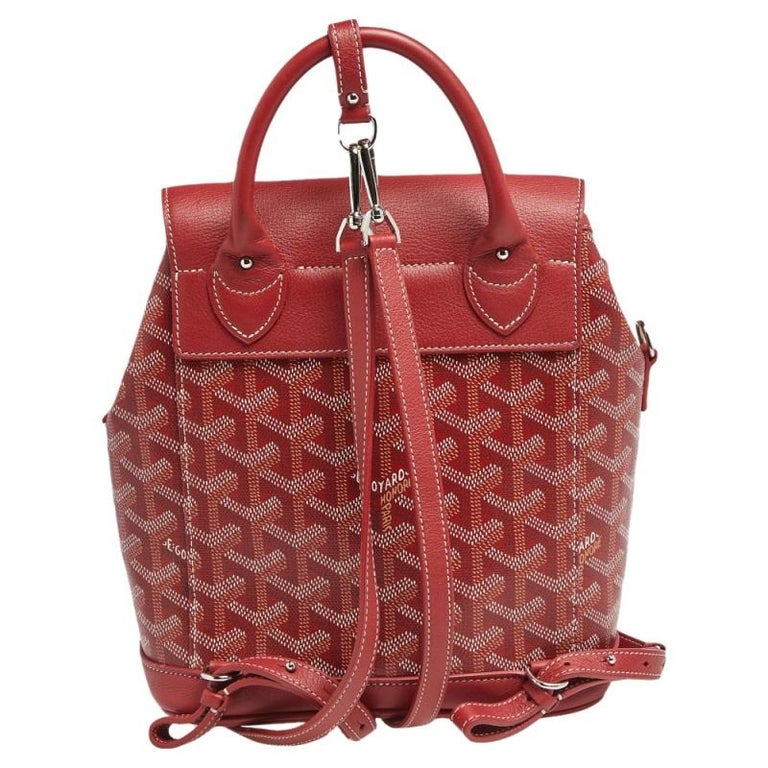 goyard backpack red