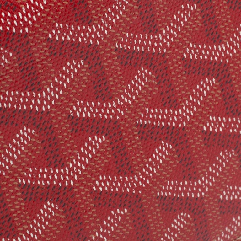 Goyard Red Goyardine Coated Canvas and Leather Richelieu Wallet at ...