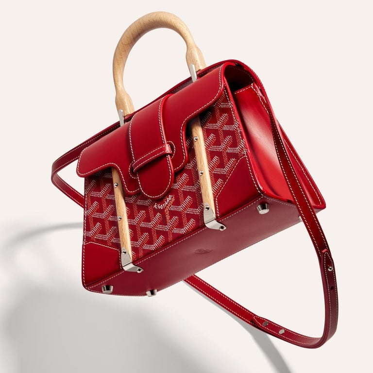Goyard Red Saïgon Structuré Mini Bag For Sale at 1stDibs