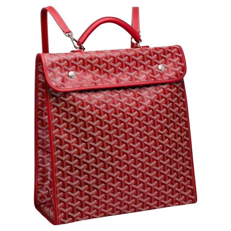 Goyard Red Saint Léger backpack For Sale at 1stDibs