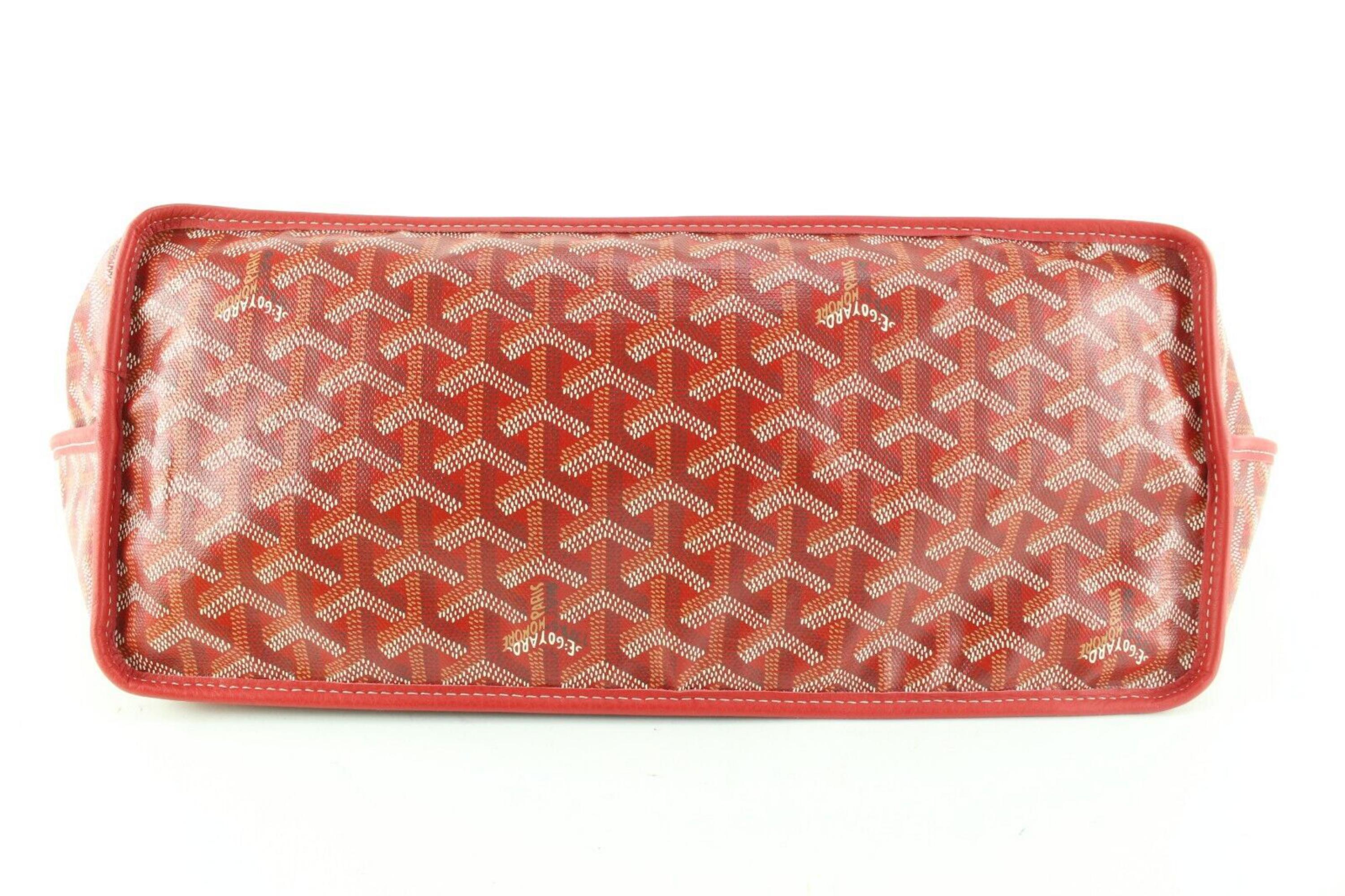 Goyard Reversible Red Chevron Anjou Tote with Pouch 2GY0413C at 1stDibs