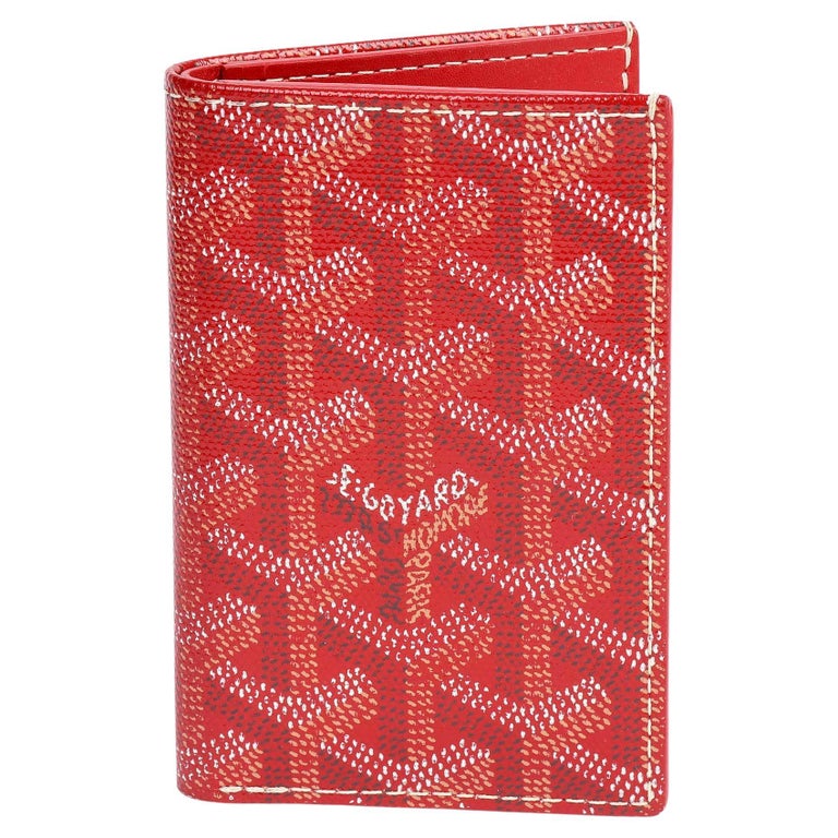 Goyard Rouge Coated Canvas Saint Pierre Porte Cartes at 1stDibs