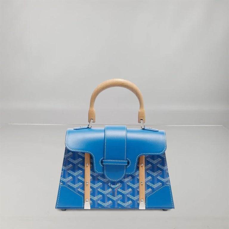 Goyard Sky Blue Saïgon Structuré Mini Bag For Sale at 1stDibs