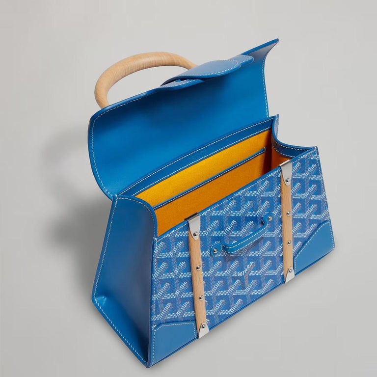 Goyard Sky Blue Saïgon Structuré Mini Bag For Sale at 1stDibs