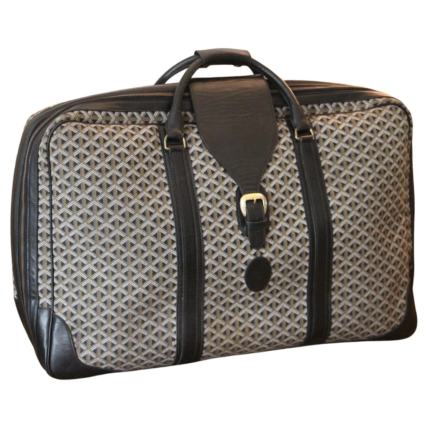 Goyard Chevron Boeing Duffle 15mz0114 White Coated Canvas Weekend ...
