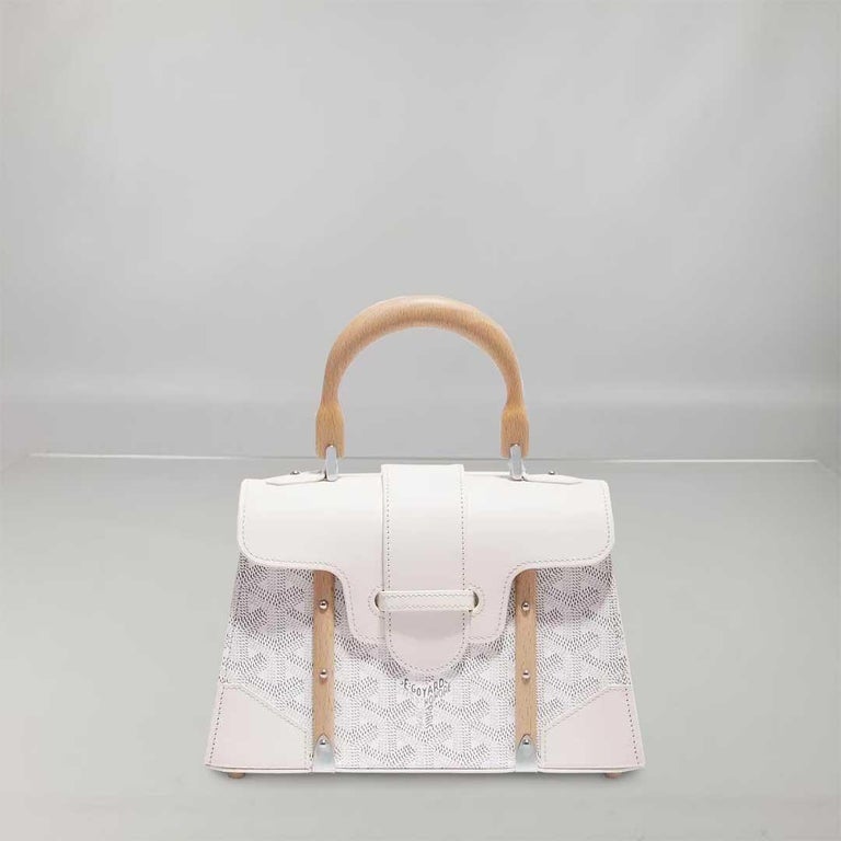 Goyard White Saïgon Structuré Mini Bag For Sale at 1stDibs
