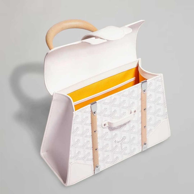 Goyard White Saïgon Structuré Mini Bag For Sale at 1stDibs