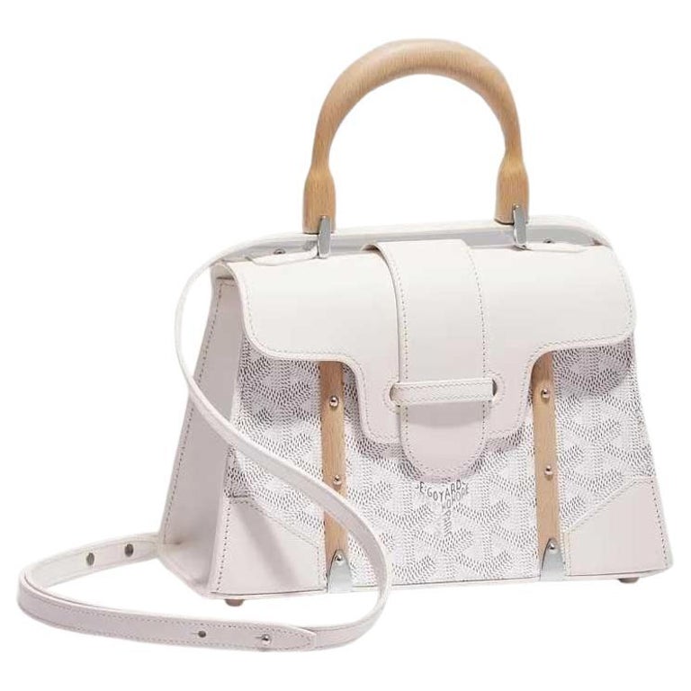 Goyard White Saïgon Structuré Mini Bag For Sale at 1stDibs
