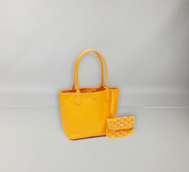 Goyard Yellow Anjou Mini Bag For Sale at 1stDibs