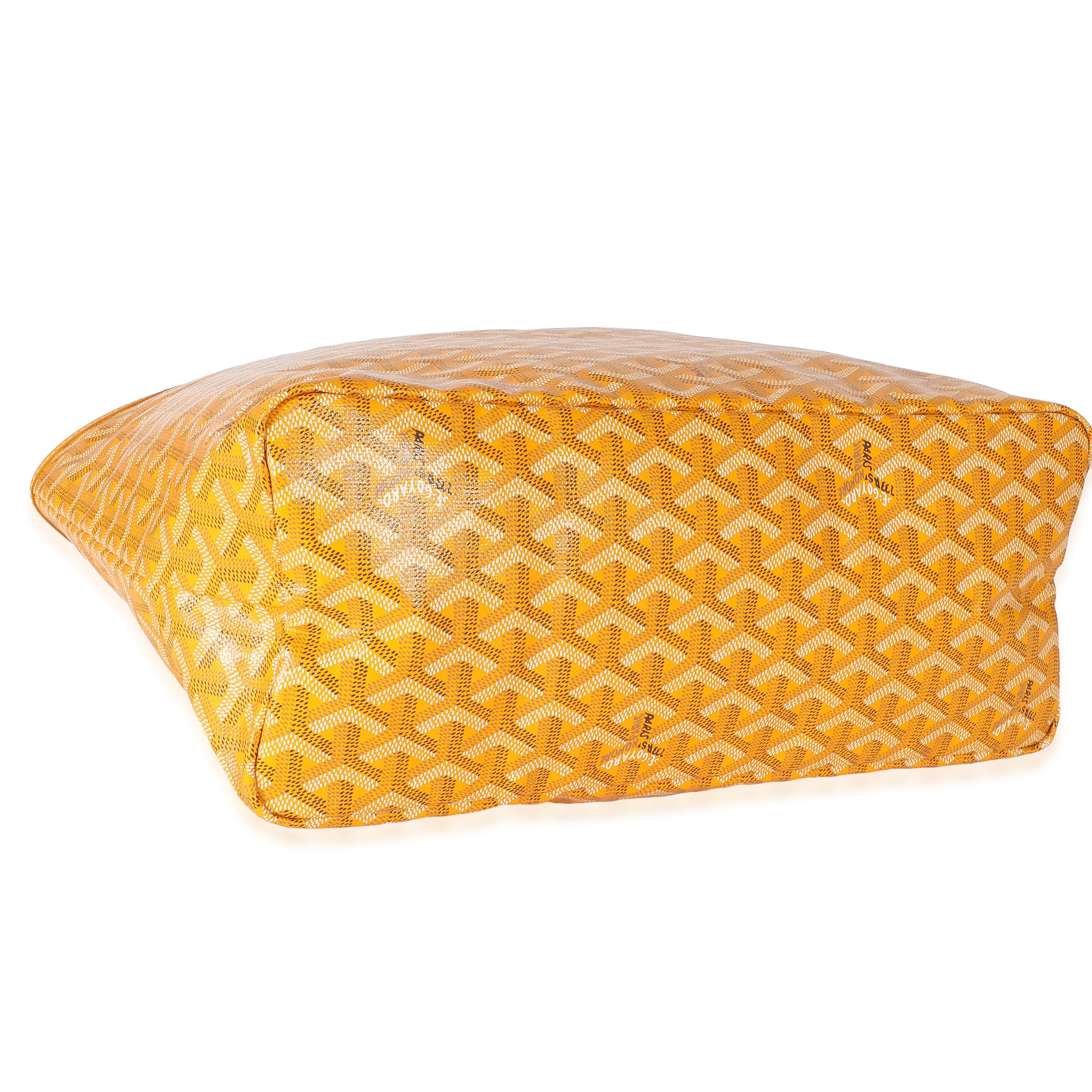 Goyard Yellow Goyardine Canvas Saint Louis PM For Sale at 1stDibs