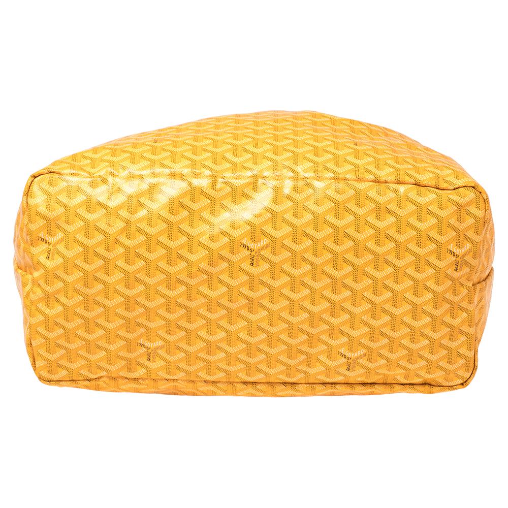 Goyard Yellow Goyardine Coated Canvas St. Louis GM Tote at 1stDibs ...