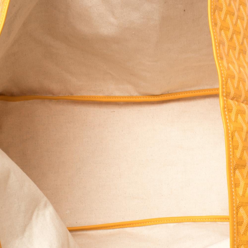 Goyard Yellow Goyardine Coated Canvas St. Louis GM Tote at 1stDibs ...