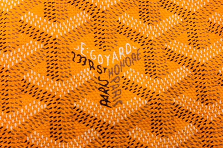 Goyard Yellow Goyardine Coated Canvas St. Louis PM Tote Bag at 1stDibs ...