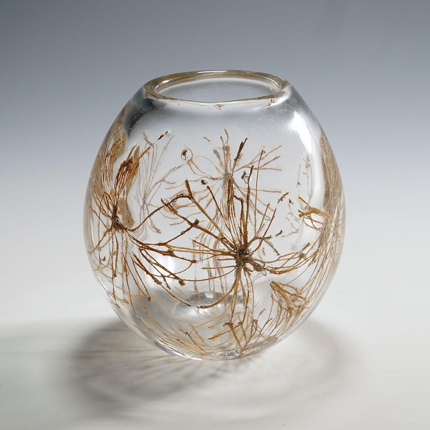 Graal Artglass Vase by Goran Stroemgren for Art Glassworks Urshult ...