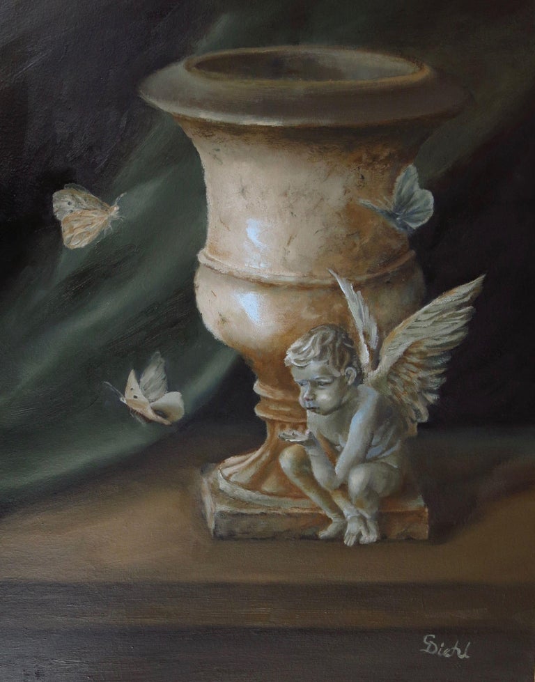 Grace Diehl - THE ANGEL'S ABSOLUTION, Painting, Oil on Canvas For Sale ...