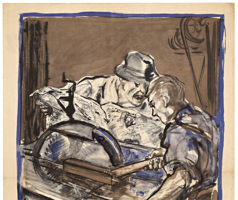 Grace Golden - Original "It's Dangerous to Distract A Man at His Job ...