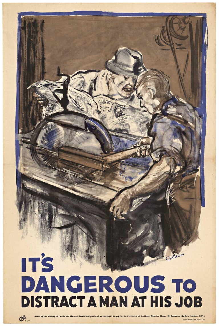 Grace Golden - Original "It's Dangerous to Distract A Man at His Job ...