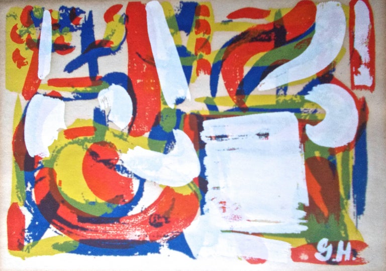 Grace Hartigan Abstract Expressionist Screen Print For Sale at 1stDibs