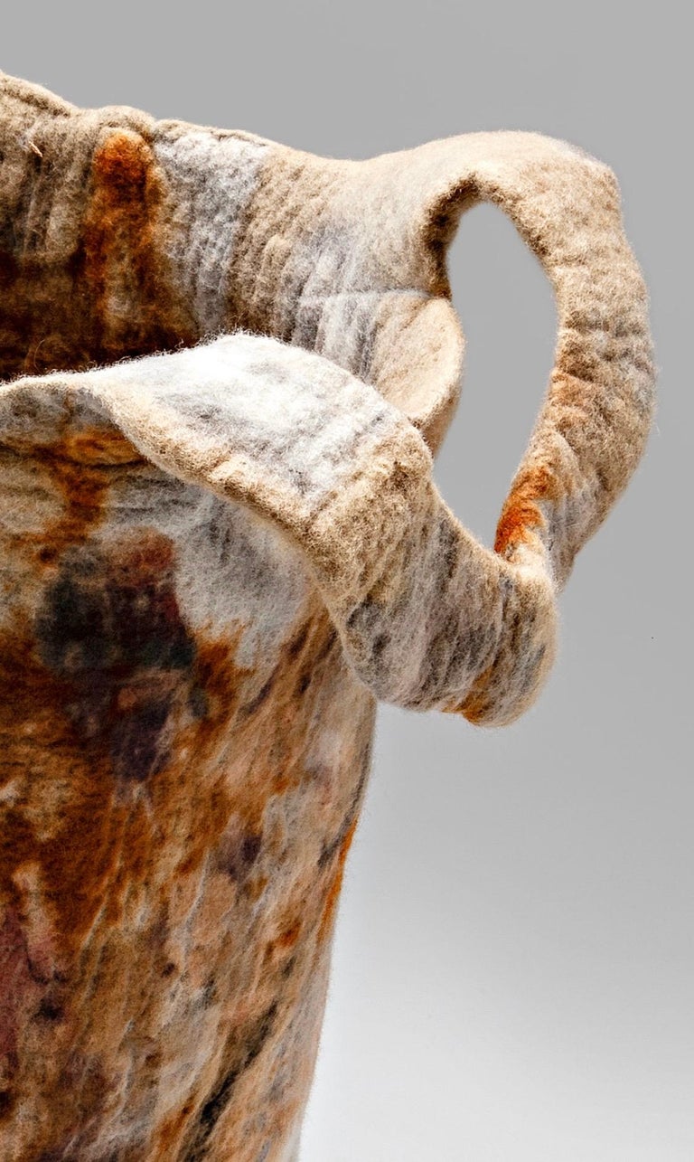 “Gracioso”, 2020, Naturally Dyed Felted Wool Vase by Inês Schertel ...