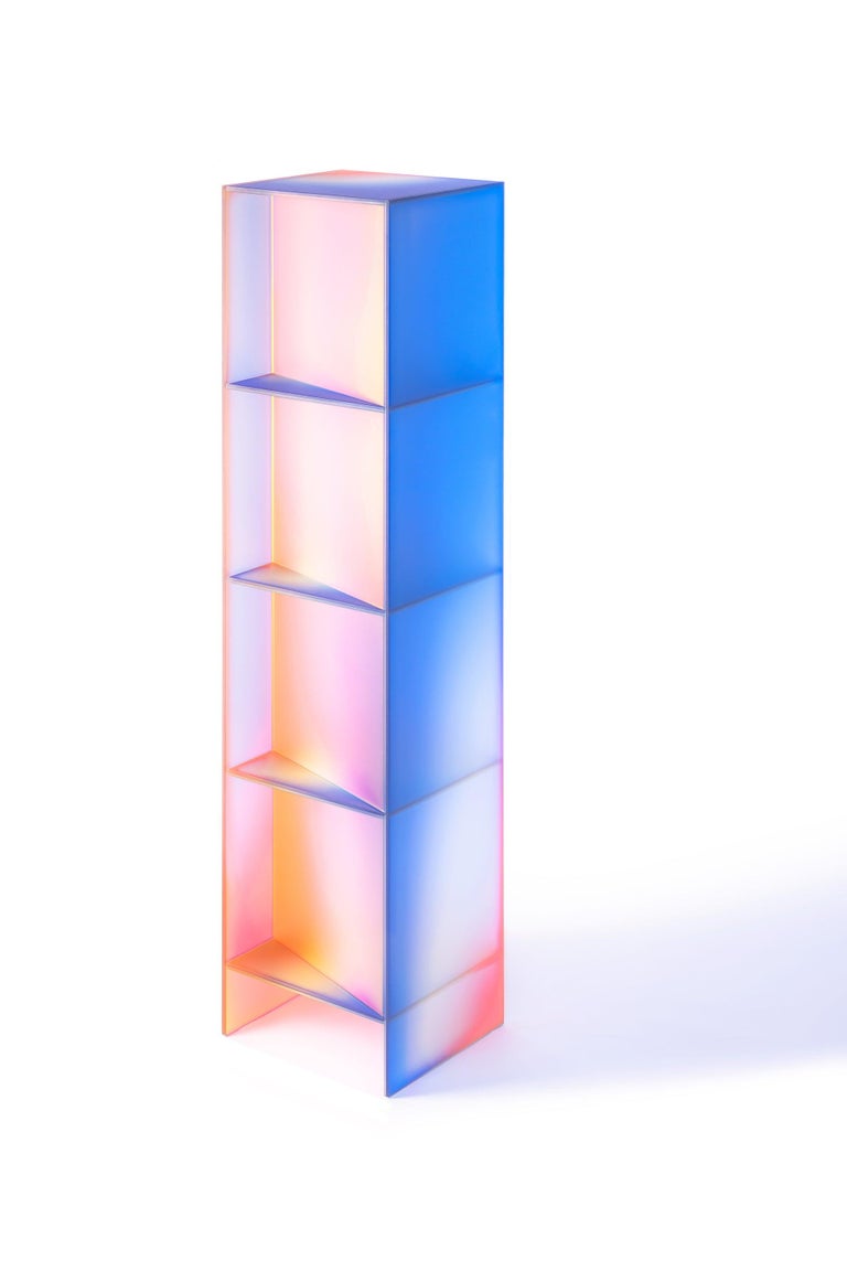 Gradient Color Glass Display Unit by Studio Buzao For Sale at 1stDibs