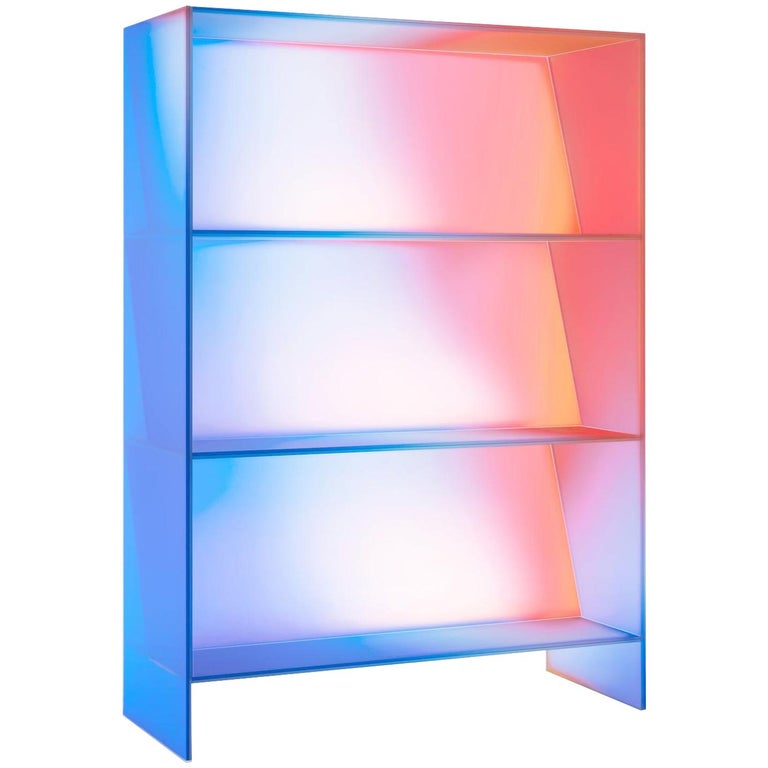 Gradient Color Glass High Display Case by Studio Buzao For Sale at 1stDibs
