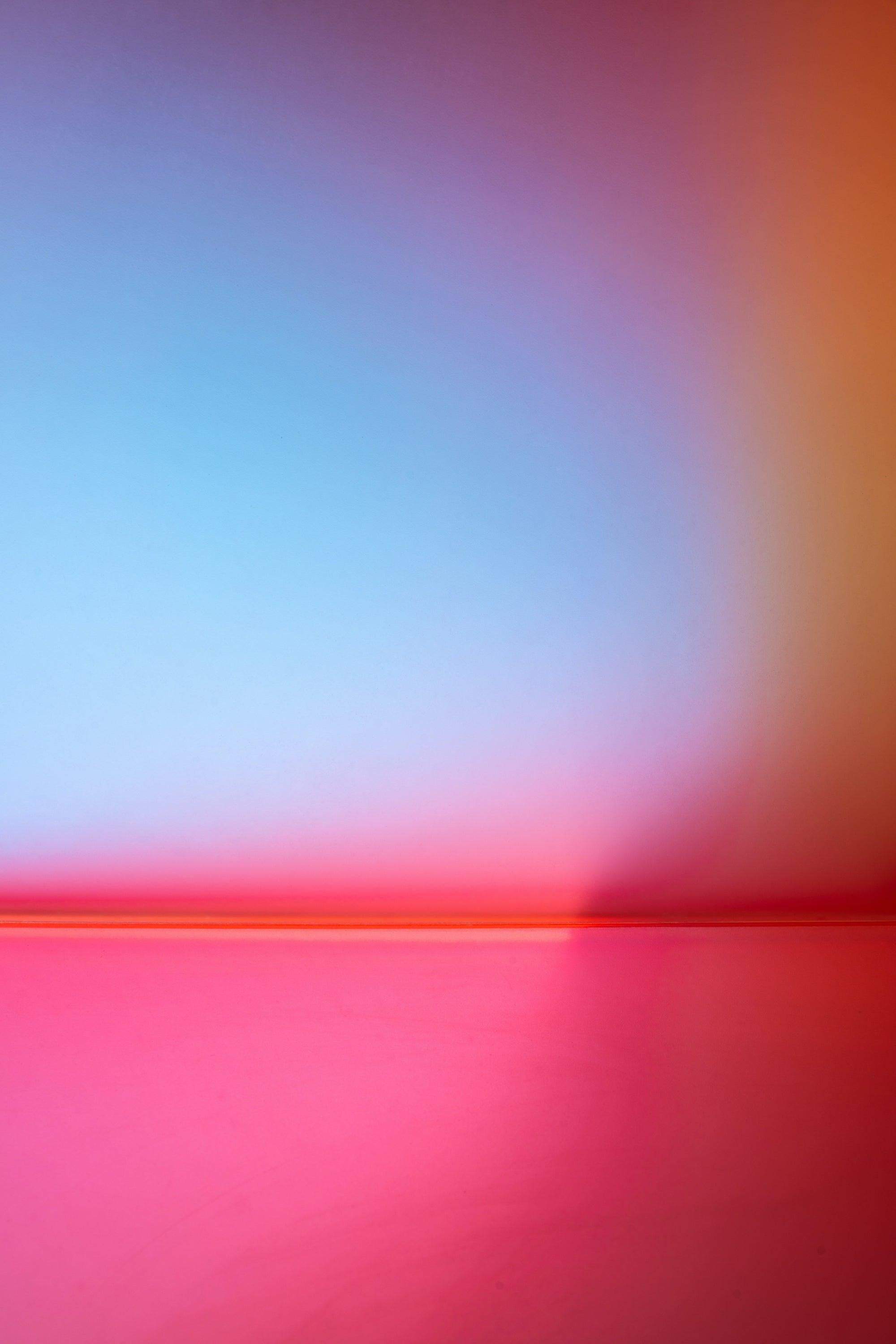 Gradient Color Glass Low Display Case by Studio Buzao For Sale at 1stDibs