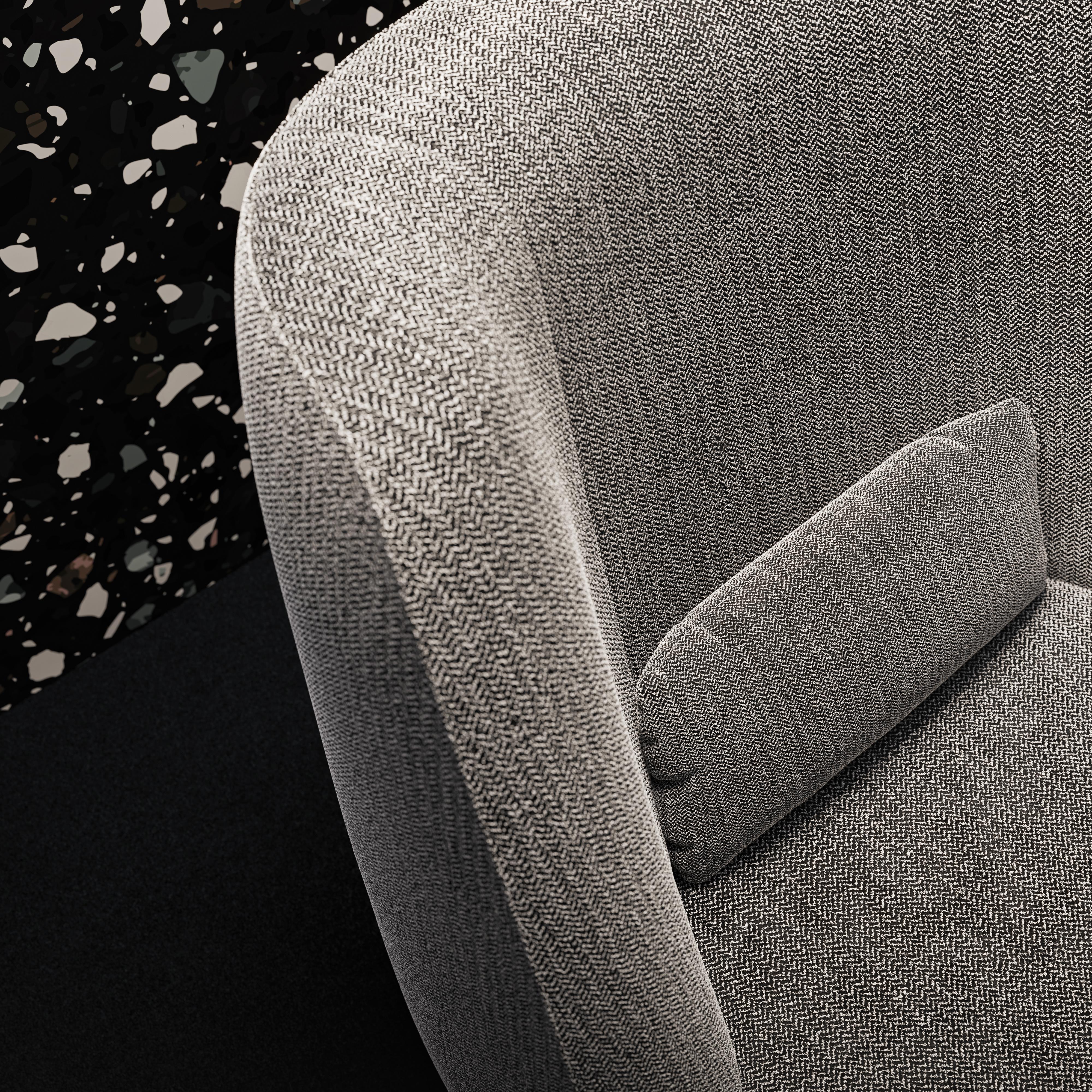 Gradisca - Lounge Armchair - Fabric: Milano 10 - by Simone Cagnazzo For ...