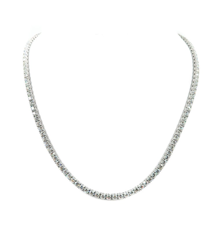 Graduated Riviera Diamond Necklace at 1stDibs