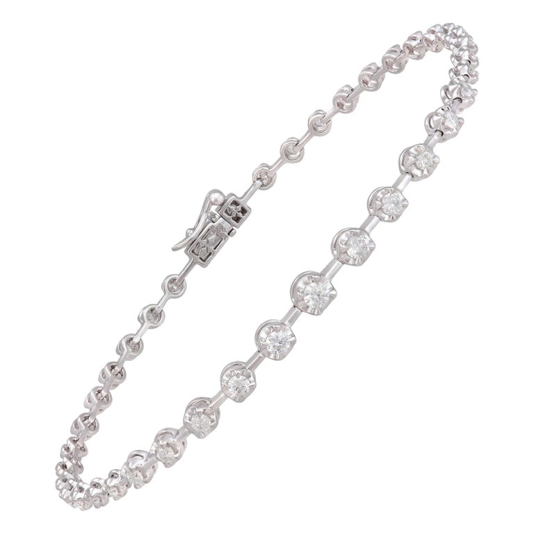 Graduation Diamond Earring 18k White Gold Diamond for Her For Sale at ...