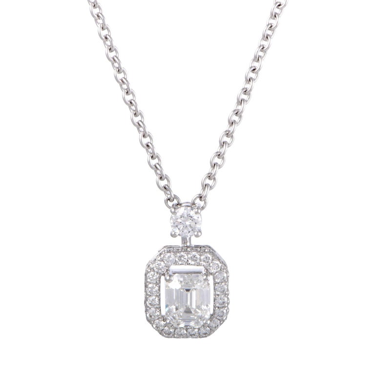 Graff Diamonds White Gold Bullet-Cut Diamond Cross Pendant Necklace at ...