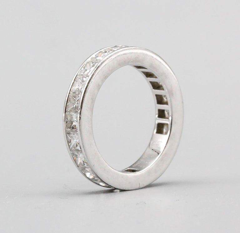 Graff Diamond and Platinum Princess Cut Eternity Ring at 1stDibs ...