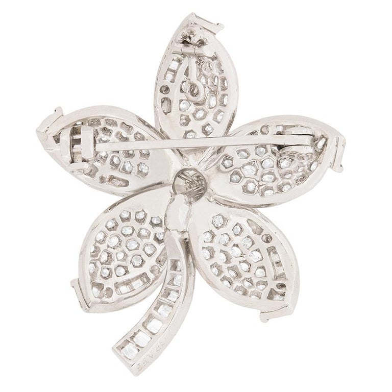 Graff Diamond Flower Brooch at 1stDibs | graff brooch, graff diamond brooch
