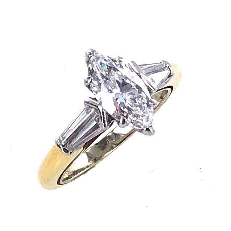 Graff Diamond Marquise Engagement Ring Box and Papers at 1stDibs ...