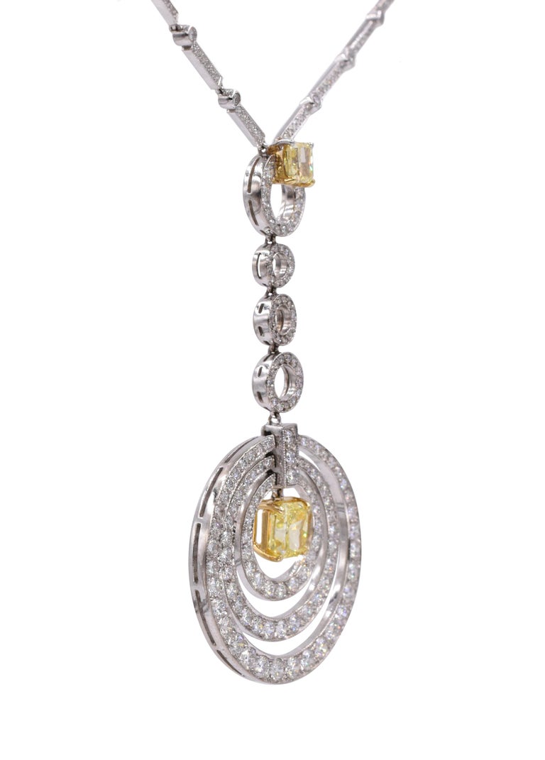 Graff Fancy Yellow Diamond "Bullseye" Necklace at 1stDibs | graff ...
