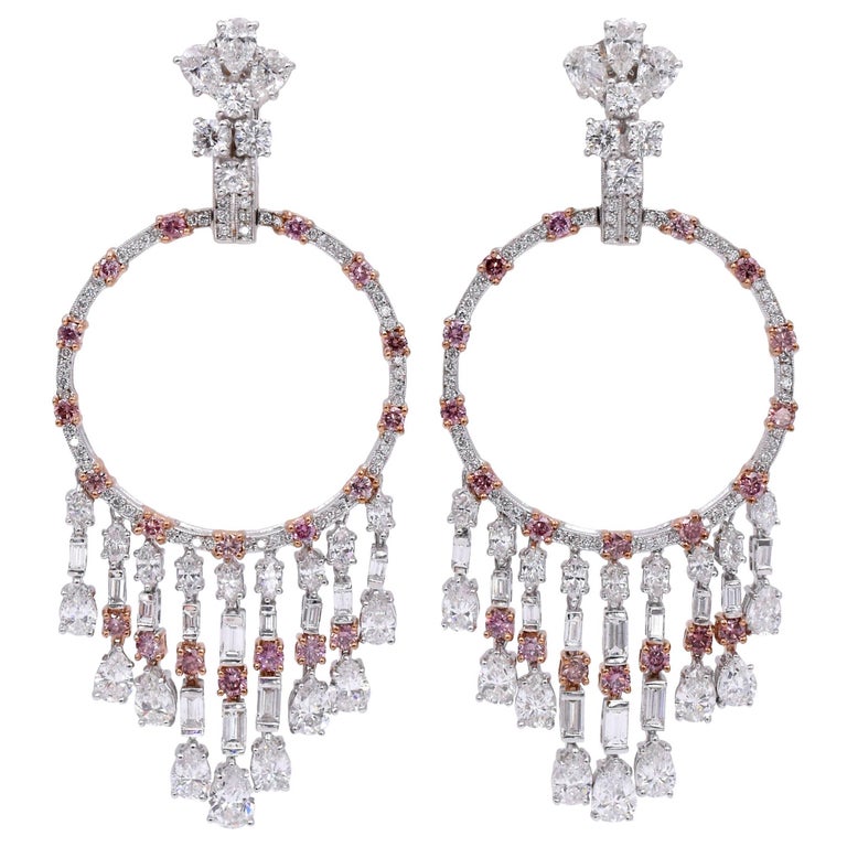 GRAFF "GYPSY” Pink Diamond Ear- Pendant at 1stDibs | graff pink diamond ...