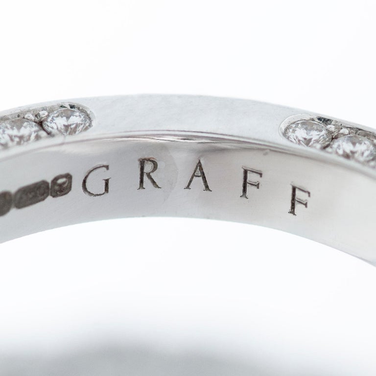 Graff Pave Diamond Bombe Ring in 18kwg with 1.00ct G/VVS2 Round Diamond ...