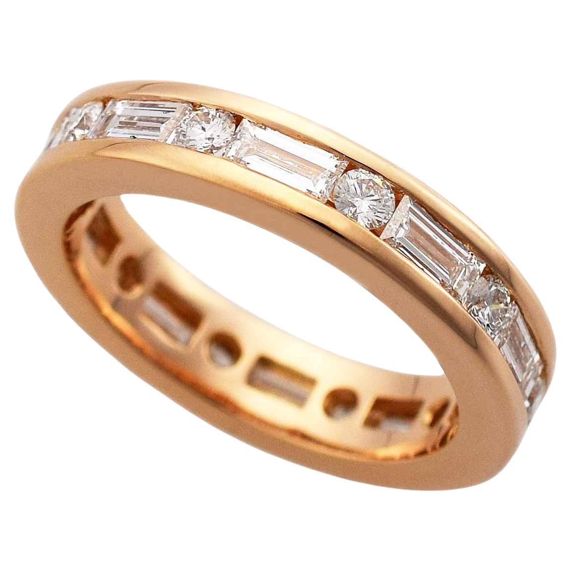 Graff 18 Karat Pink Gold Signature Wedding Band at 1stDibs