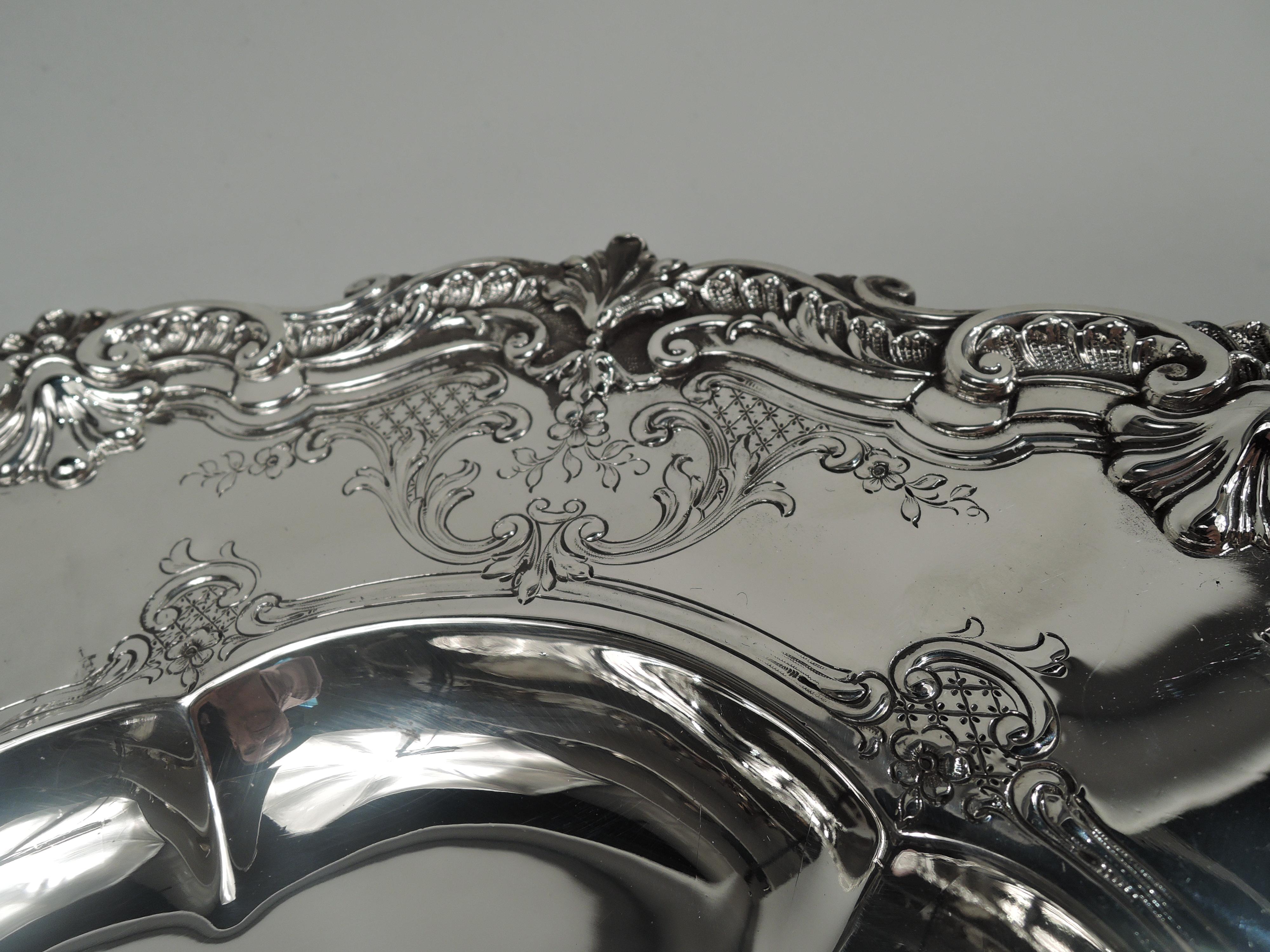Graff Washbourne and Dunn Edwardian Classical Sterling Silver Tray For ...