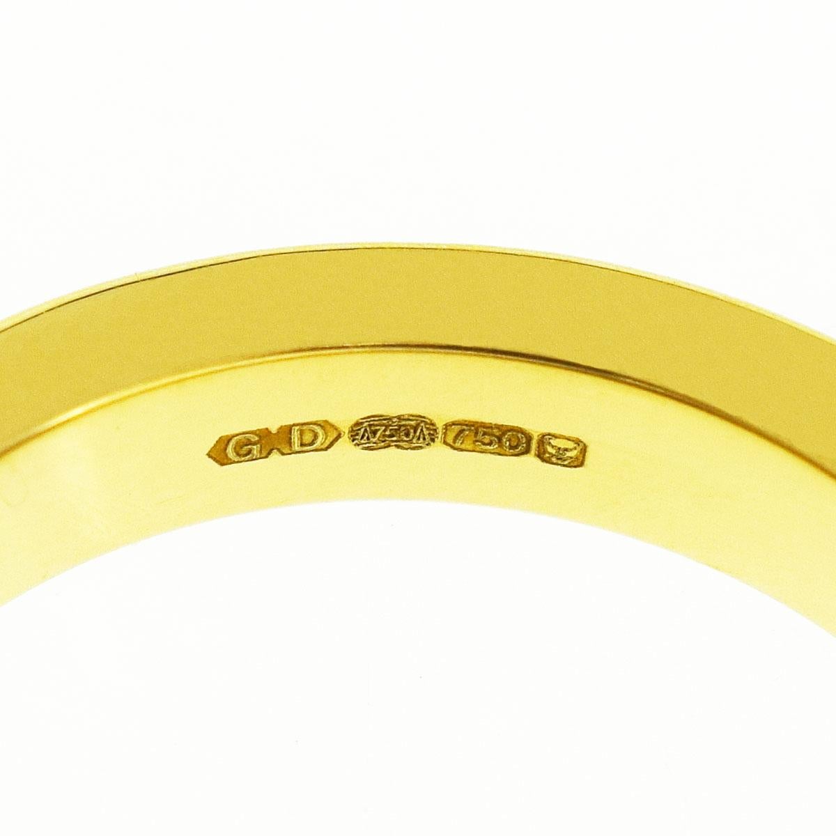GRAFF Yellow Diamond 18 Karat Yellow Gold Thread Set Eternity Band Ring ...