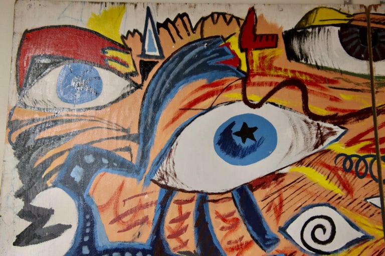 Graffiti Mural By Jerome Ferretti 1990 at 1stDibs