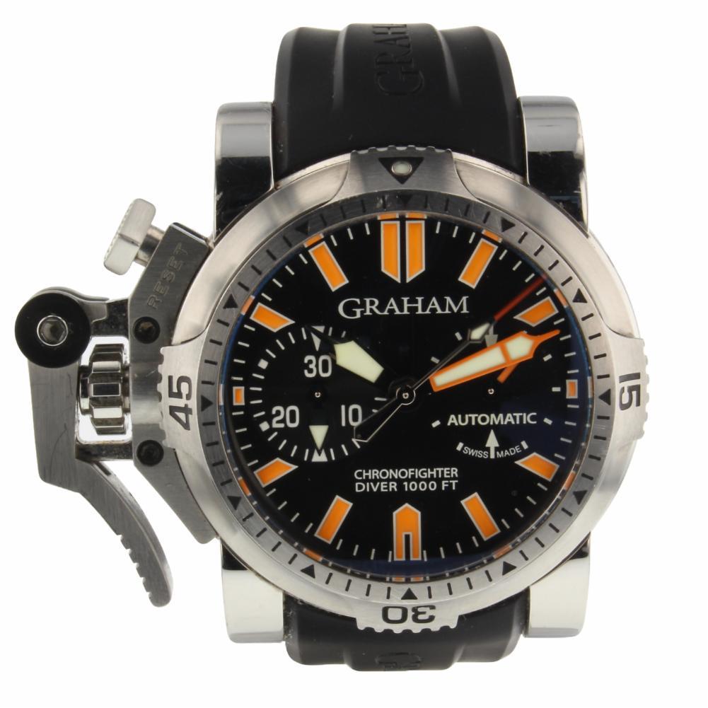 Graham Chronofighter Oversize Diver Steel Men’s Watch 2OVDIVAS.B02A ...