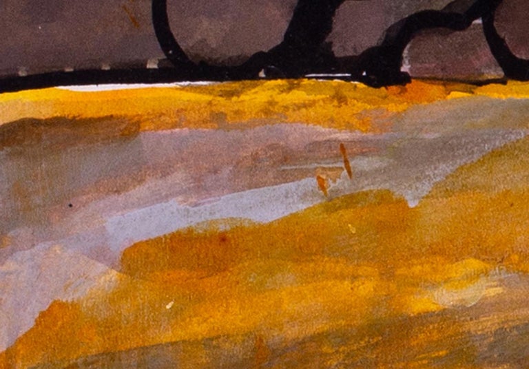 Graham Clarke - 20th Century British ink landscape painting of a ...