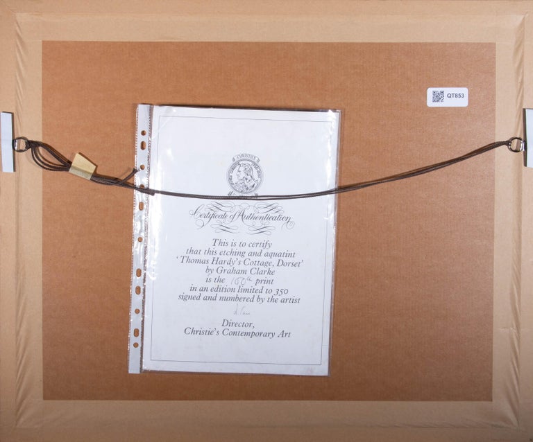 Graham Clarke - Graham Clarke (b.1941) - 1977 Etching, Thomas Hardy's ...