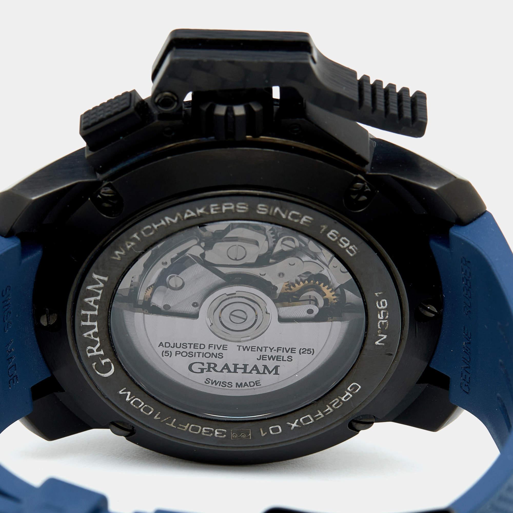 Graham PVD Coated Stainless Chronofighter Oversize Arrow Men's ...