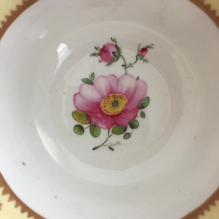 Grainger Worcester Teacup, Cobalt Blue with Pink Roses, Regency, circa ...