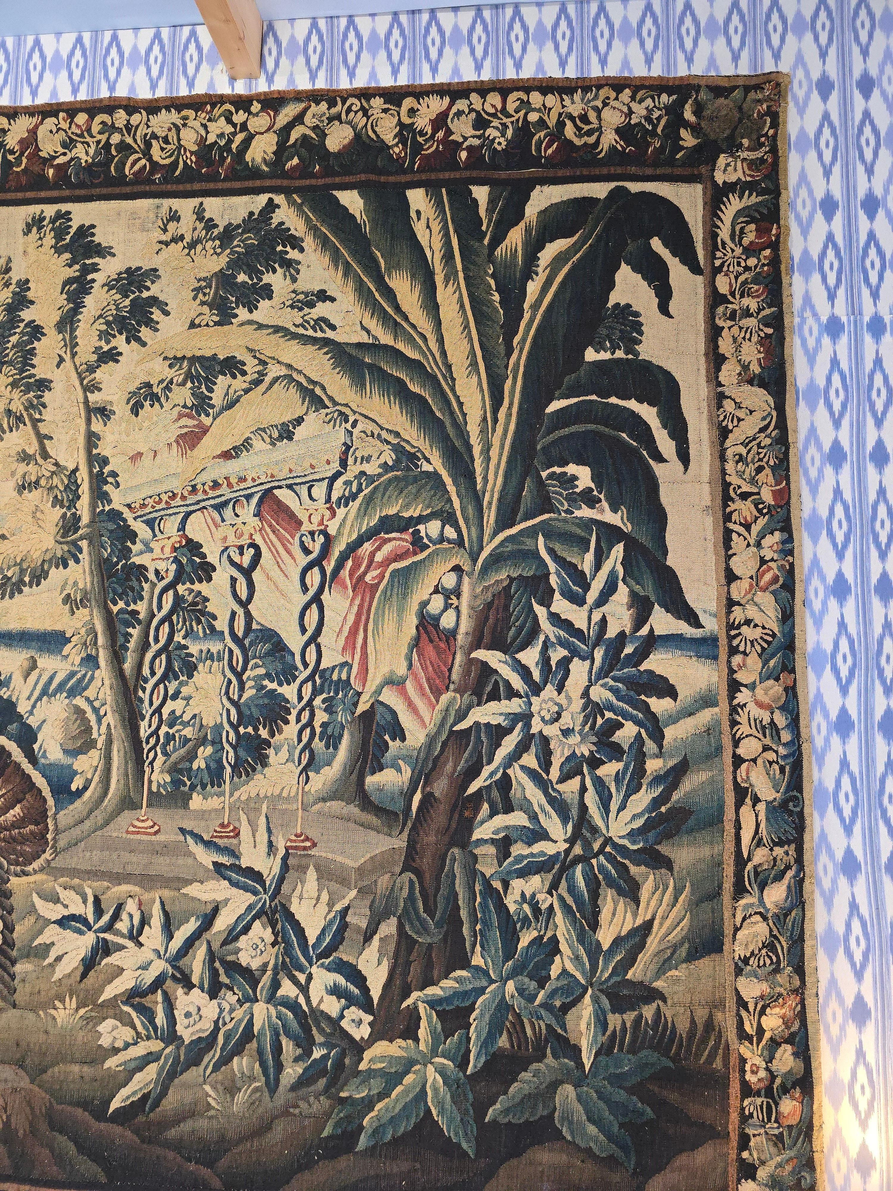 Grand 18th-Century Aubusson Tapestry – Exotic Birds and Architecture ...