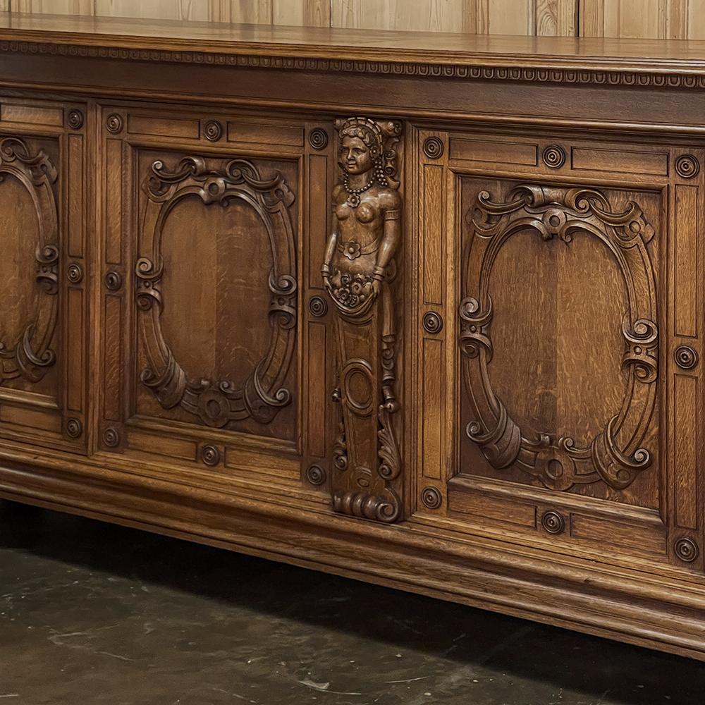Grand Antique Renaissance Revival Buffet For Sale at 1stDibs