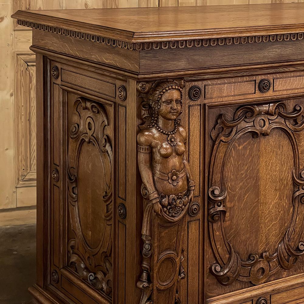 Grand Antique Renaissance Revival Buffet For Sale at 1stDibs