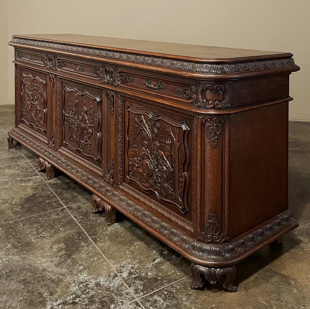 Grand Antique Renaissance Revival Buffet For Sale at 1stDibs