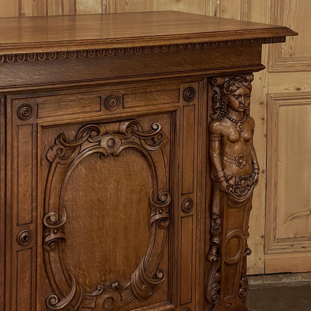 Grand Antique Renaissance Revival Buffet For Sale at 1stDibs
